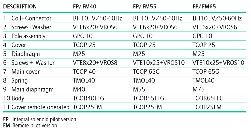 Pulse Valve Model : FP40